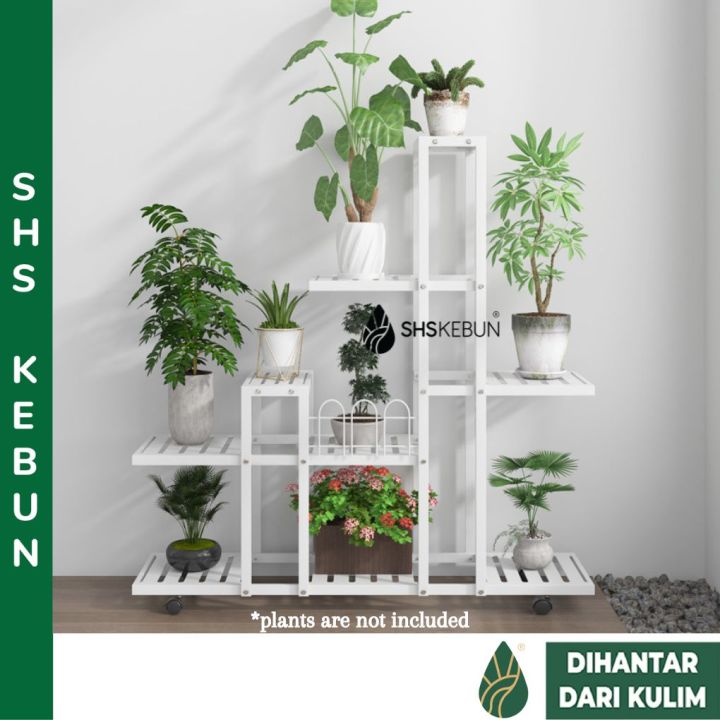 Rak Bunga Bertingkat Rak Pasu Bunga Besi H9036 Multi Layer Flower Rack ...