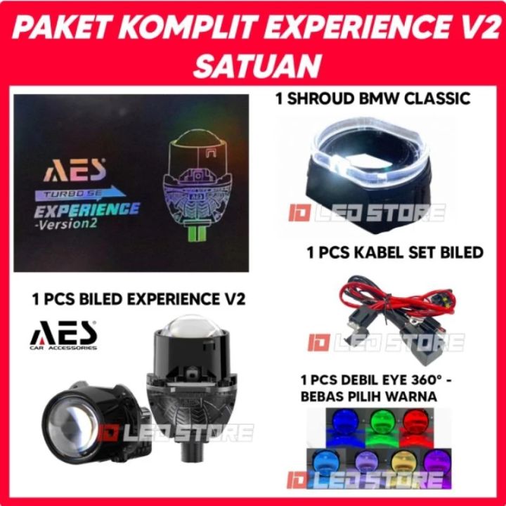 Paket Komplit Projie Biled Aes turbo SE Experience v2 70 watt origianl ...
