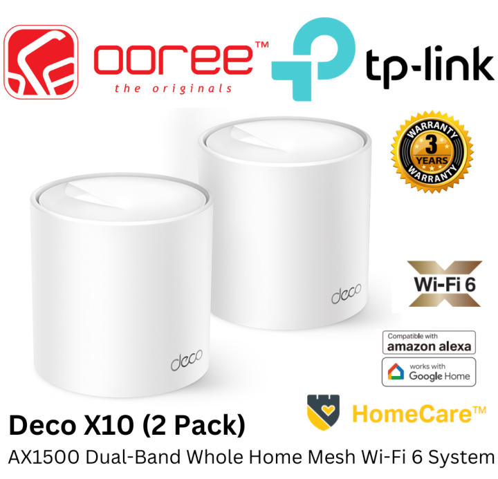 TP-LINK DECO X10 (1-PACK) / (2 PACK) / (3 PACK) / DECO X10-4G (4G ...