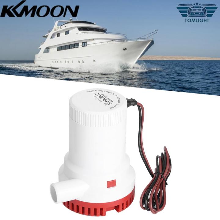 2000GPH Electric Bilge Pump Boat Water Discharge Pump Marine Ignition ...