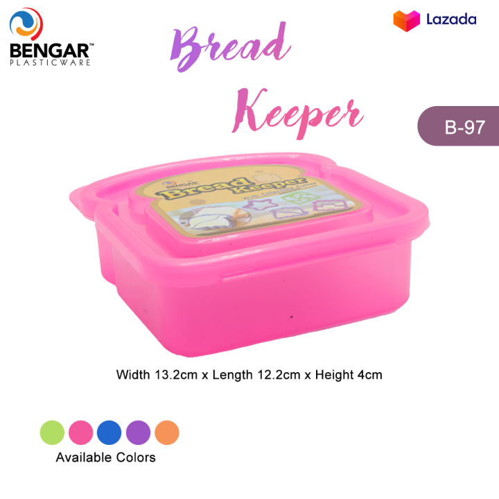 Bengar plastic ware food storage with cover bread storage keeper food ...