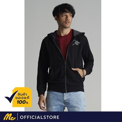 Mc Jeans เสื้อฮู้ดดี้ เสื้อกันหนาว สีดำ MJHP078 | Lazada.co.th