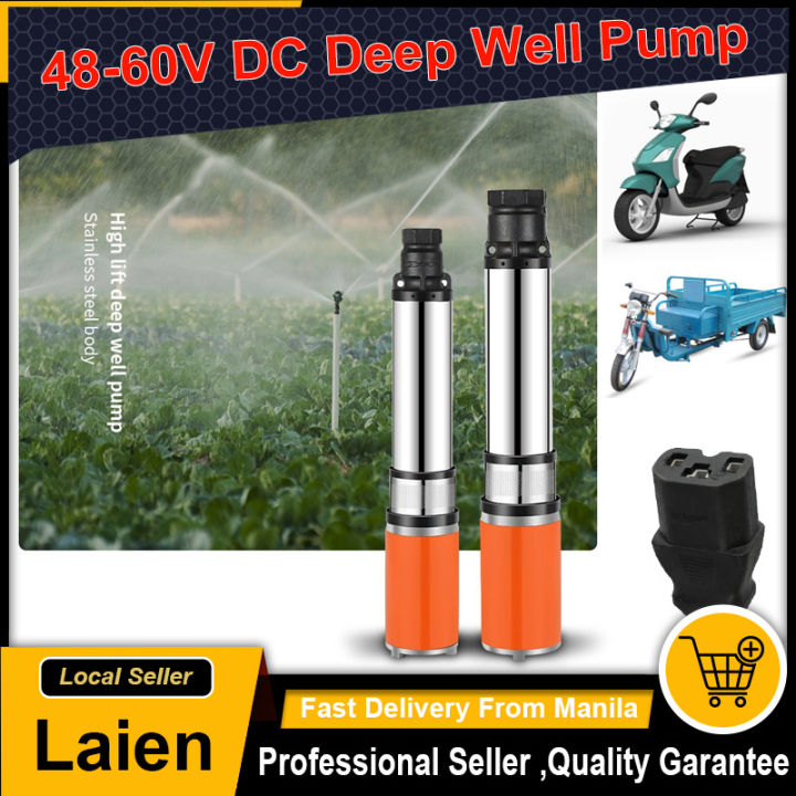 48-60v DC Deep Well Pump Battery Submersible Pump High Lift ...