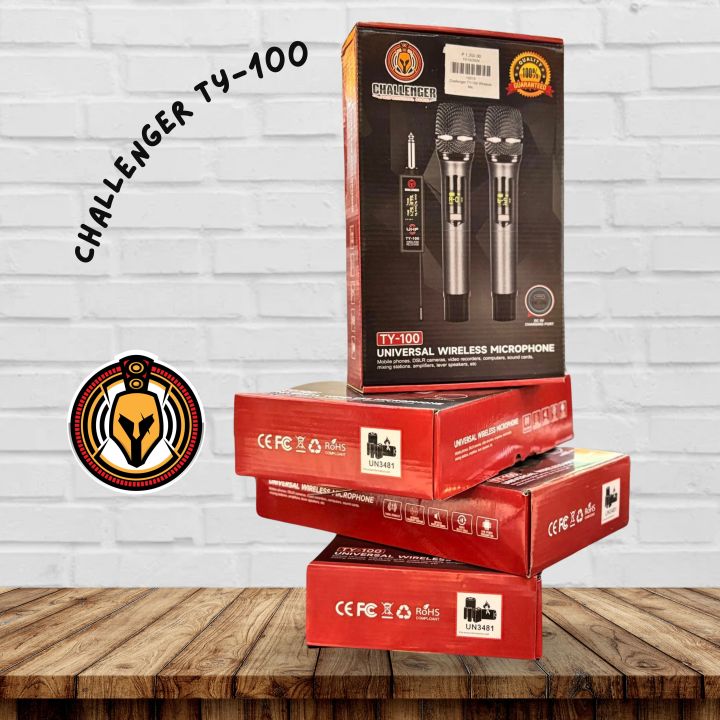 Challenger TY-100 Dual Universal Wireless Mic | Lazada PH