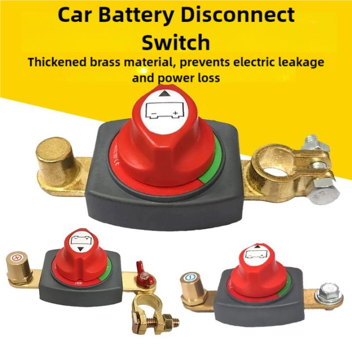 Heavy Duty Pure Copper Battery Disconnect Switch 12V/24V for Car Truck ...