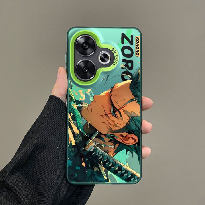 POCO F6 Case POCO F6 Pro Matte Hard Shockproof Case Cartoon anime Luffy ...