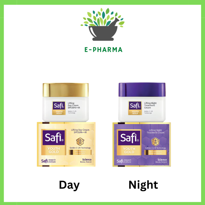 SAFI Youth Gold Day Cream SPF25PA++IR 45g (Day), SAFI Youth Gold Night ...