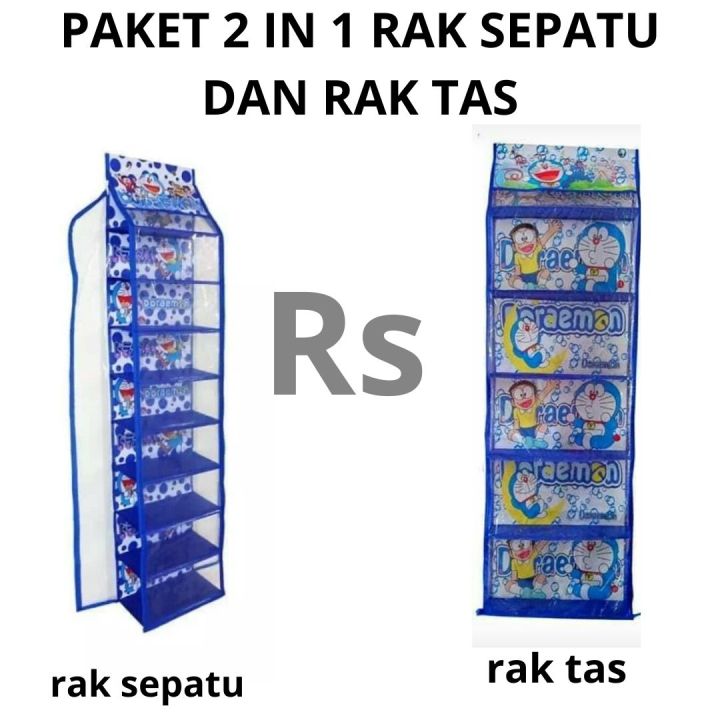 RAK GANTUNG SET 2IN1 RAK SEPATU - RAK TAS - | Lazada Indonesia