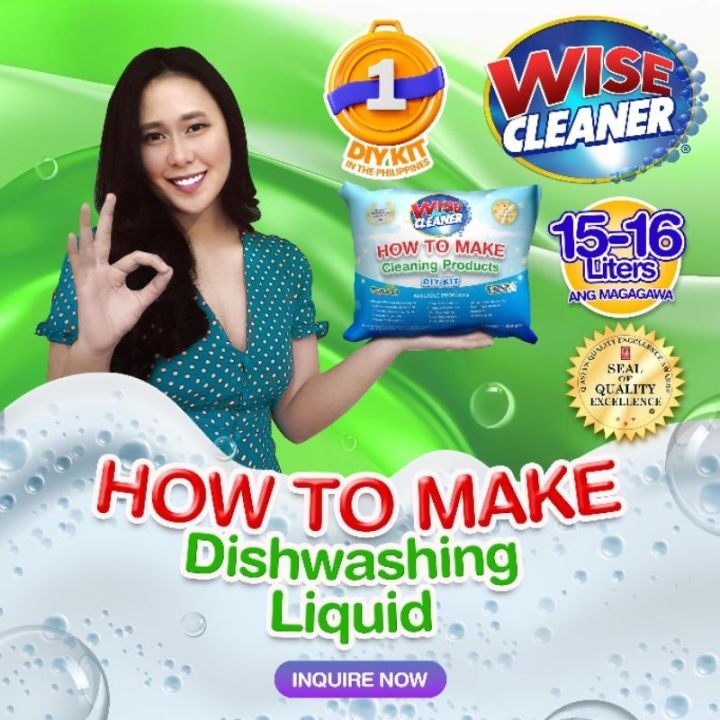 WISE CLEANER DIY DISHWASHING LIQUID KIT + | Lazada PH