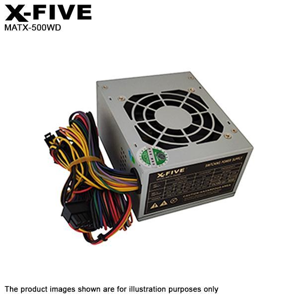 X-Five MATX-500WD 500W RATED MICRO ATX PSU Switching Power Supply for X ...