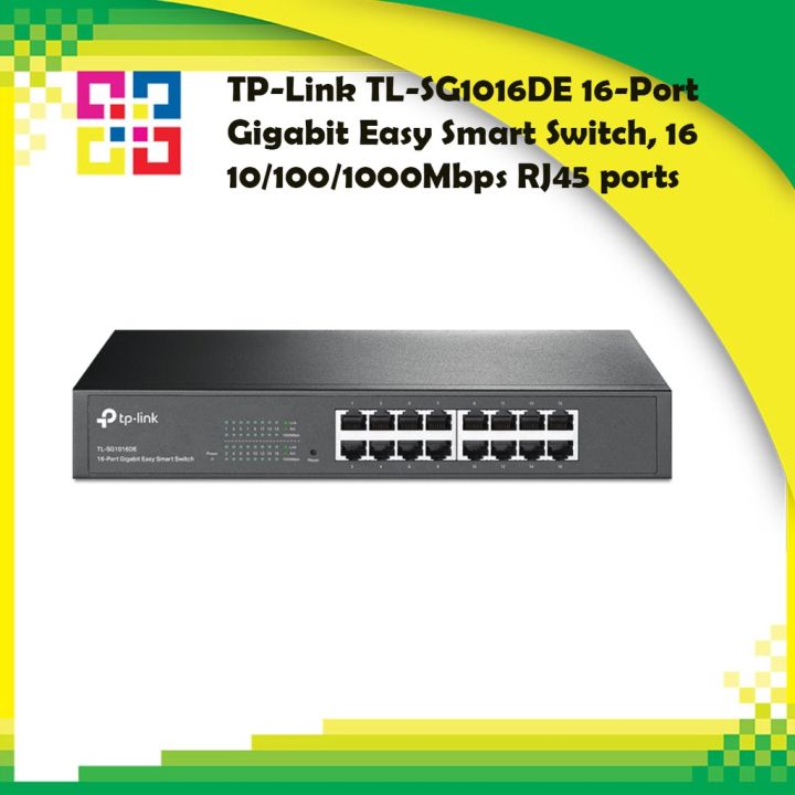 TP-Link TL-SG1016DE 16-Port Gigabit Easy Smart Switch, 16 10/100 ...