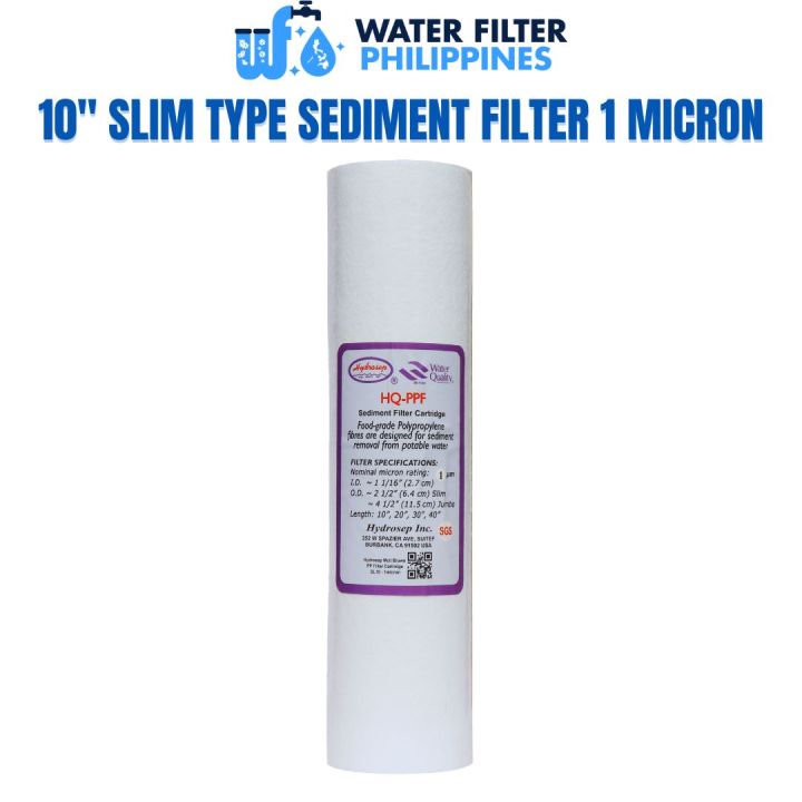 Water Filter Replacement Sediment Filter 10 Inches Slim Type 1 micron ...