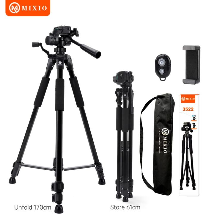 MIXIO 3520PRO Tripod+Bluetooth Remote+Bag 145CM Profesional Tripod ...
