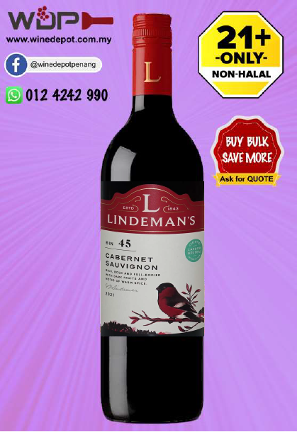 LINDEMAN'S BIN 45 CABERNET SAUVIGNON LINDEMANS LINDEMAN | Lazada