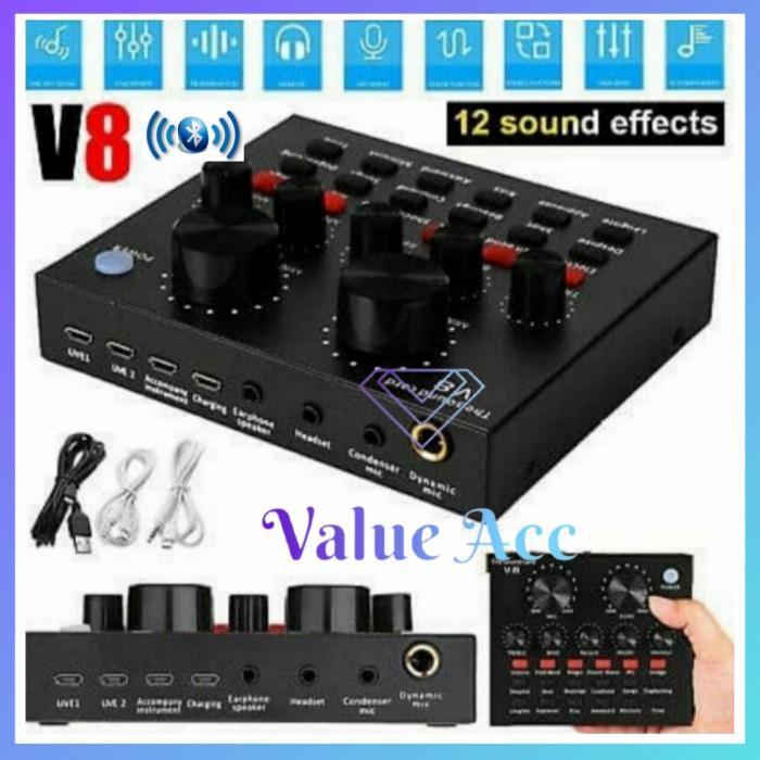 SOUND CARD V8 MIXER SOUNDCARD V8 MIXER AUDIO USB EXTERNAL SOUNDCARD ...