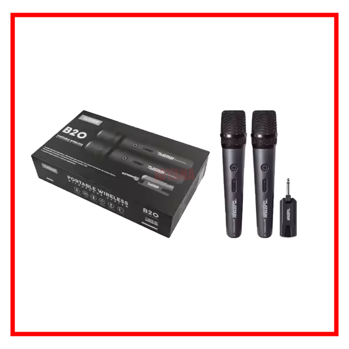 Platinum B20 Portable Wireless Microphone [Original][Pair][Wireless Mic ...