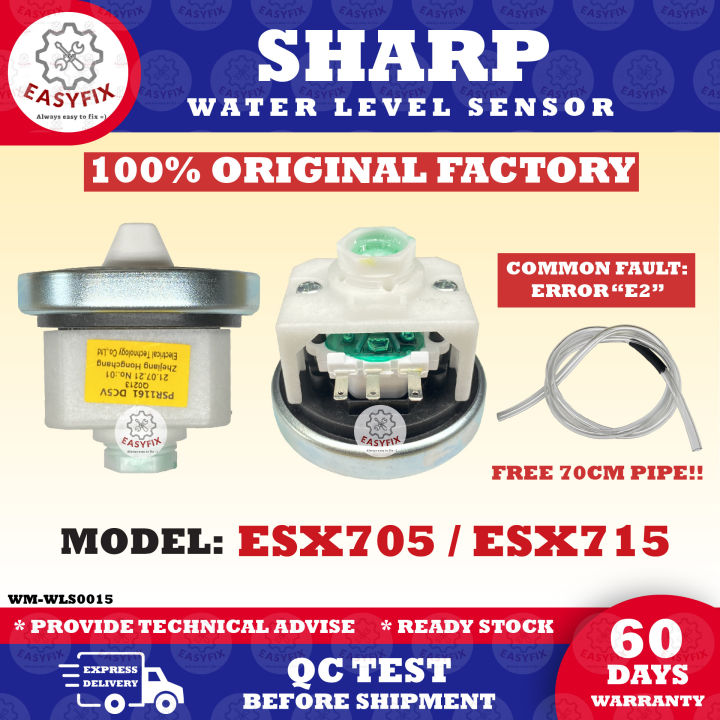 ESX705 / ESX715 SHARP WASHING MACHINE WATER LEVEL SENSOR (SENSOR LEVEL ...
