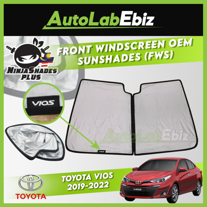 Toyota Vios 2019-2022 NinjaShades Plus Front Windscreen OEM Sunshades ...