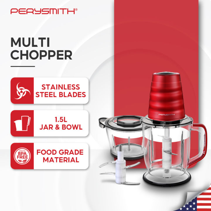 PerySmith Multi Chopper Blender PS820 2 in 1 Multi Function Convenient ...