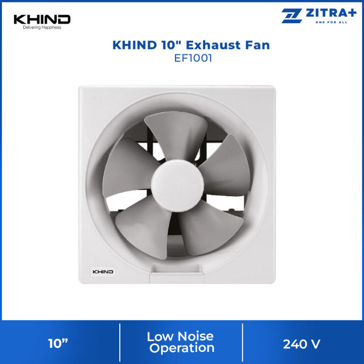 KHIND 10" Exhaust Fan EF1001 | Built-in Safety Thermal Fuse | Back-Flow ...