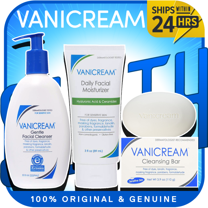 Vanicream Gentle Facial Cleanser | Vanicream Facial Moisturizer With ...