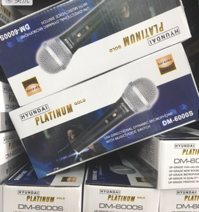 HYUNDAI Platinum Microphone DM-6000s with variants (with mic foam) | Lazada PH