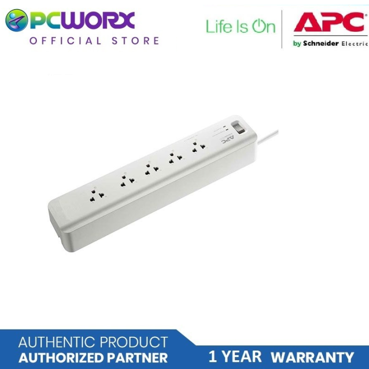APC PM53-VN 5-Outlet 3 Meter Cord Surge Arrest Professional-grade ...