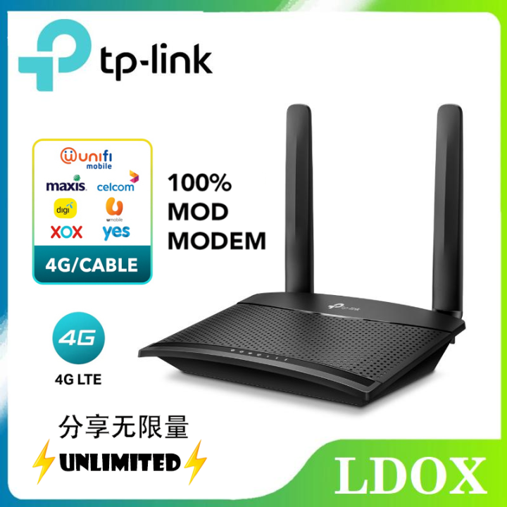 TP-Link TL-MR105 🔥UNLIMITED🔥 Wireless N300 4G LTE Mobile Direct Sim ...