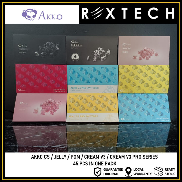 REXTECH AKKO CS / JELLY / CREAM V3 / CREAM V3 PRO/ PIANO / HAZE PINK KEYBOARD MECHANICAL ...