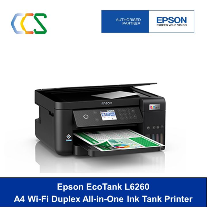 Epson EcoTank L6260 A4 Wi-Fi Duplex All-in-One Ink Tank Printer L 6260 ...