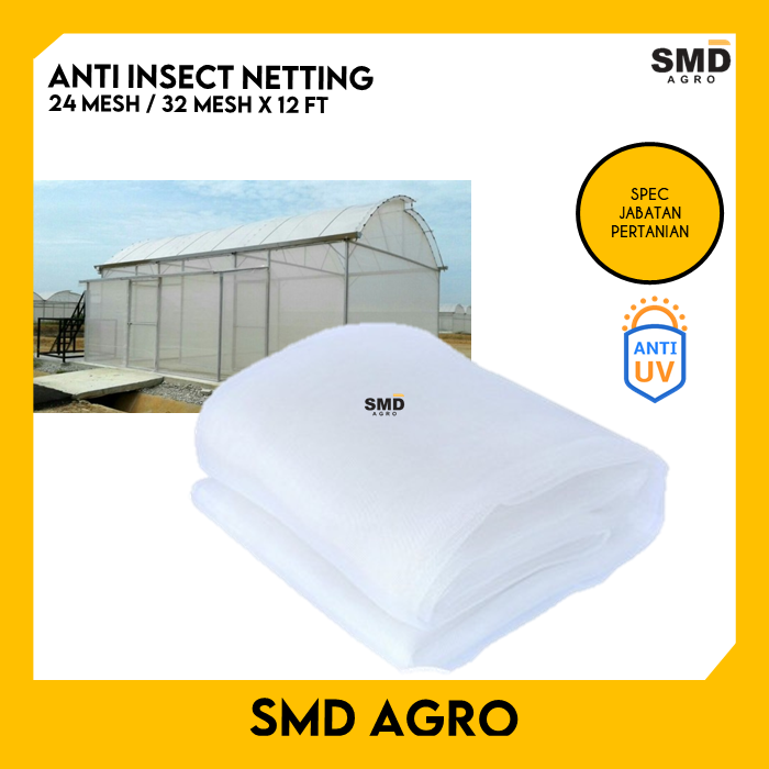 Anti Insect Net 24 Mesh / 32 Mesh Greenhouse Fertigasi Irrigation ...