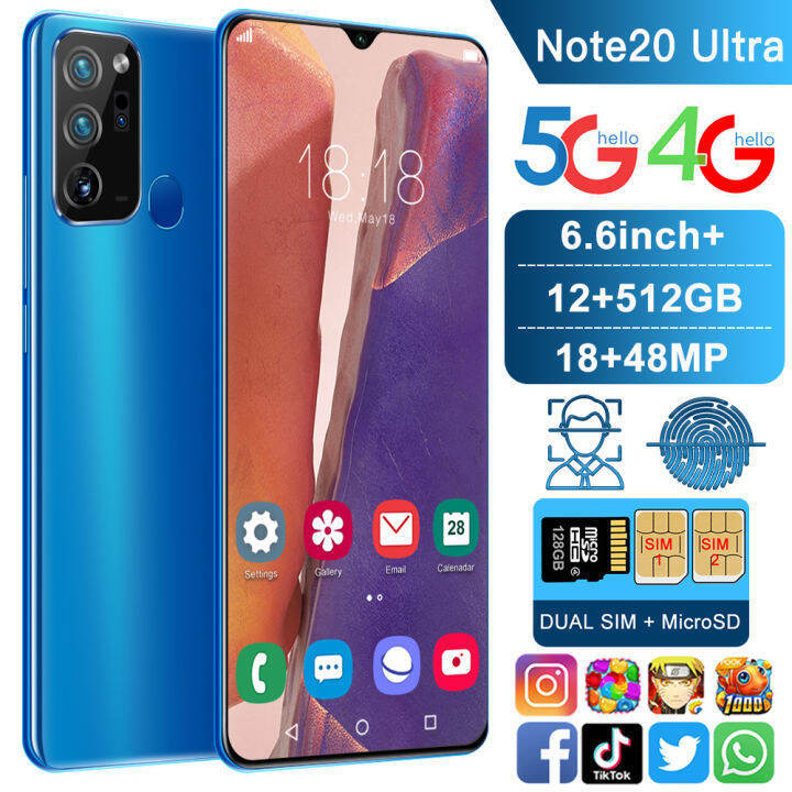 【Ships From Metro Manila】 Note20 Ultra 5G Smartphone 6.6Inch 12GB RAM+ ...