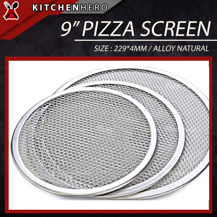 PIZZA PAN PERFORATED / PIZZA SCREEN ( SIZE : 9, 12 , 14 ,18 inch ...