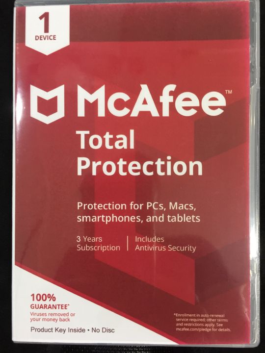 McAfee Total Protection (always latest version) - 1 Device 3 Years ...