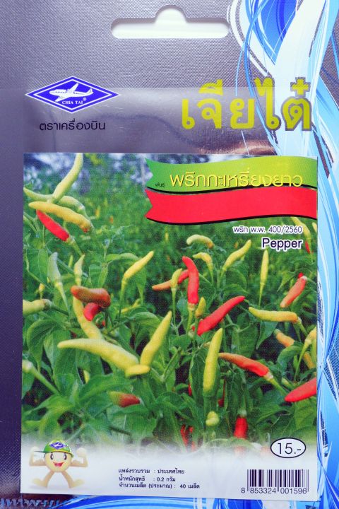 พริกกะเหรี่ยงยาว Pepper เมล็ดพันธุ์ตราเครื่องบิน เจียไต๋ อัตราความงอก ...