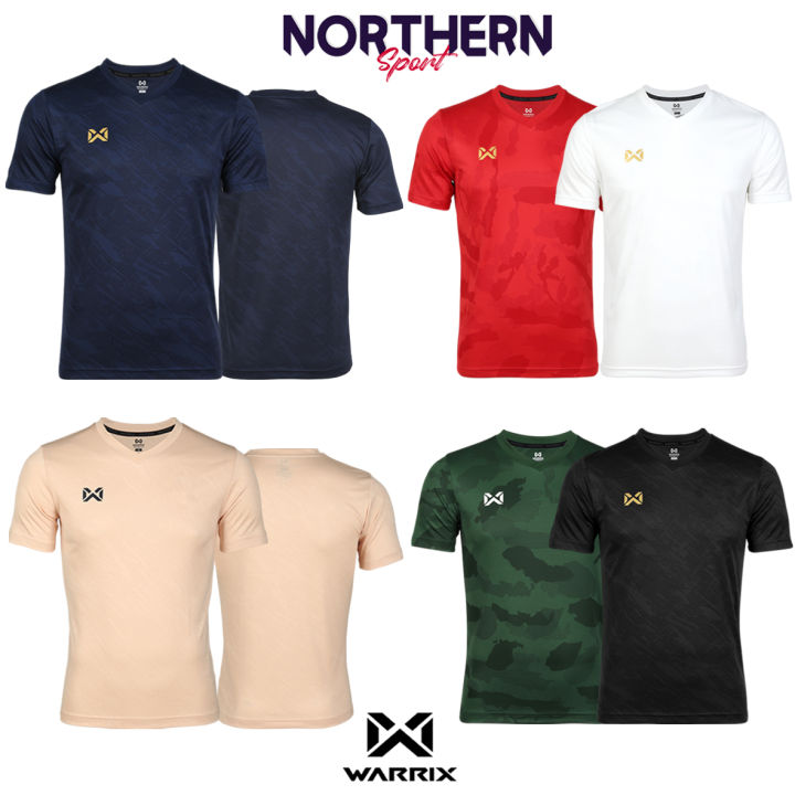 เสื้อกีฬาคอวี Warrix Football Collection เสื้อฟุตบอลรุ่นนักเตะทีมชาติใส่ฝึกซ้อม WA-212FBACL01 ...