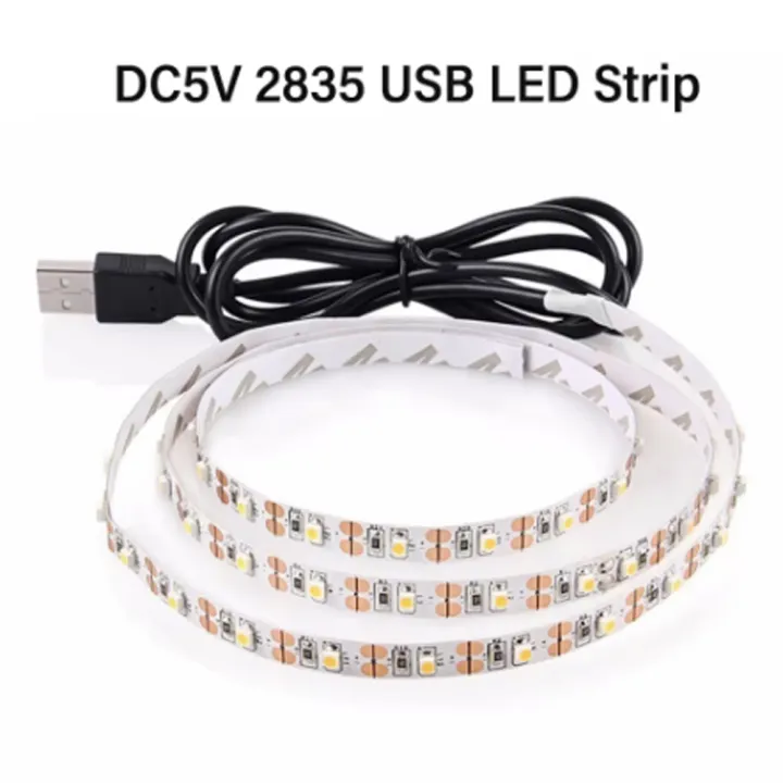 DC 5V USB LED Strips 2835 White Warm White LED Strip Light TV Background Lighting Tape Home ...