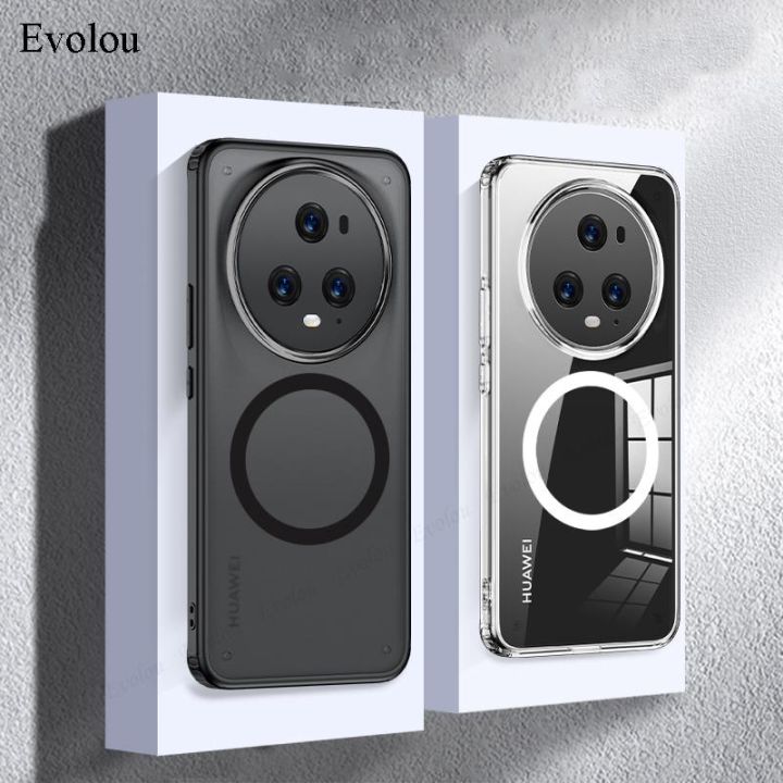 สำหรับ Huawei 5Pro มายากล Magsafe เคสโทรศัพท์พีซีผิวแม่เหล็กสำหรับ ...