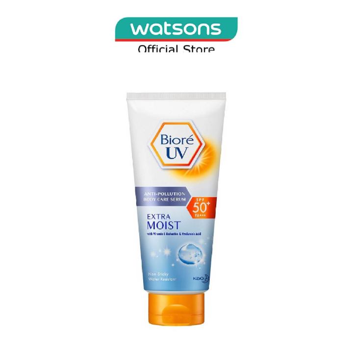 BIORE UV Anti-Pollution Body Care Serum SPF50+ PA+++ Extra Moist 150ml ...
