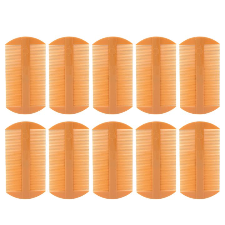 [wilkl] 10ชิ้นเหาหวีสองด้านกำจัดเหาวินเทจพลาสติกหวีผมกรูมมิ่งหวี ...