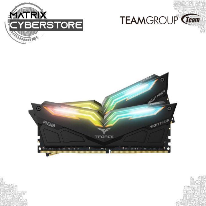 TeamGroup T-Force Night Hawk RBG Series - DDR4-3200 (PC4 25600) - 8GBx2 ...
