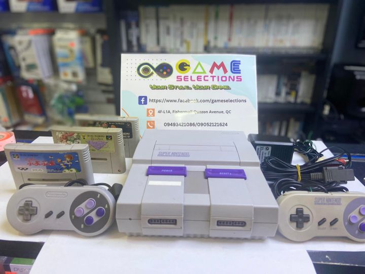 Original Super Nintendo Entertainment System (SNES) 220v Complete Set ...