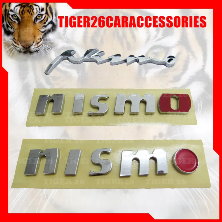 NISMO 3D Chrome Car Logo Emblem Badge Word Wording Letter Font ...