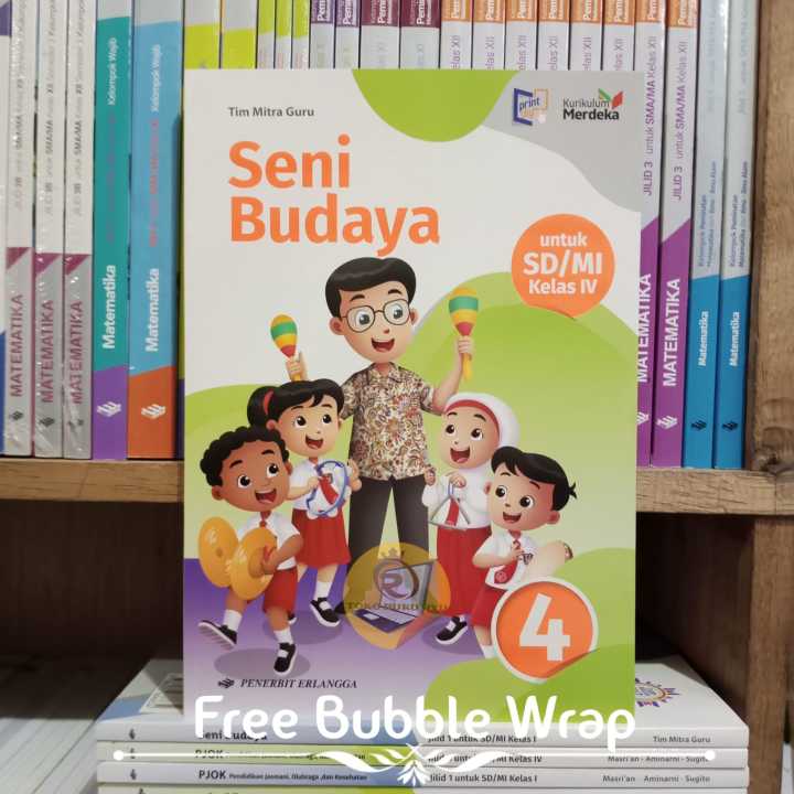 BUKU SENI BUDAYA KELAS 4 SD KURIKULUM MERDEKA 2021 ERLANGGA | Lazada Indonesia