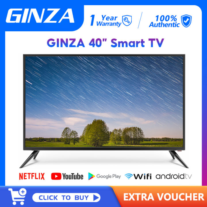 GINZA Smart TV 40 Inches TV Flat Screen Smart TV 43 inch smart led tv | Lazada PH