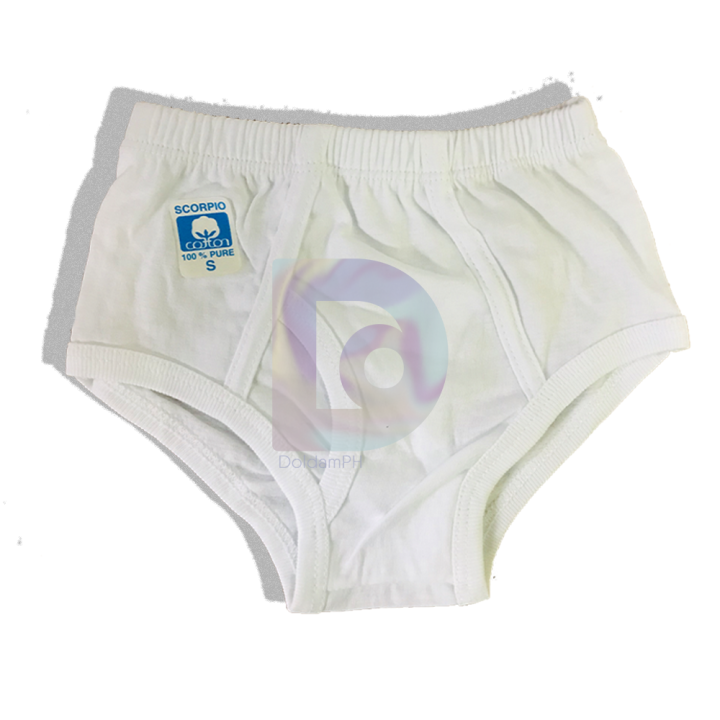SCORPIO JR BRIEF 100% PURE COTTON DE-HILO (set of 6) | Lazada PH