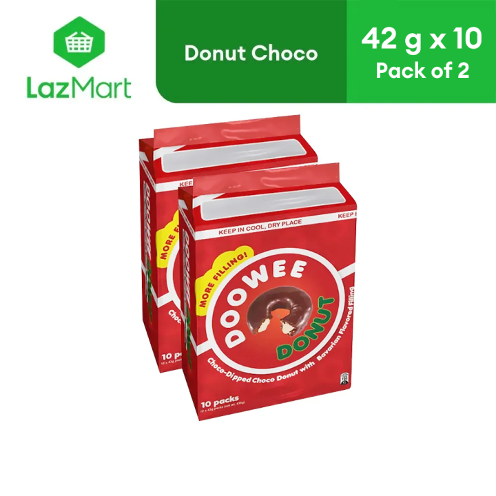 Doowee Donut Choco 42 g x 10 - Pack of 2 | Lazada PH
