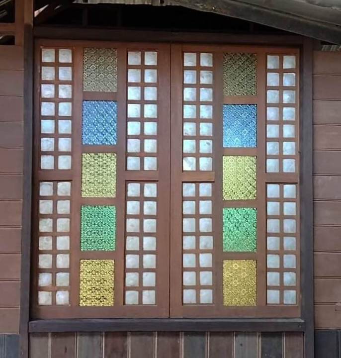 Capiz with Sampaguita Glass Window Panel 2x4ft | Lazada PH