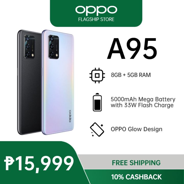 OPPO A95 | 8GB+128GB | 5000mAh Battery | 33W Flash Charge | 16MP Front ...
