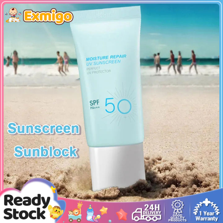 Sunscreen Sunblock，Long Lasting Moisture Waterproof Refreshing and Non ...